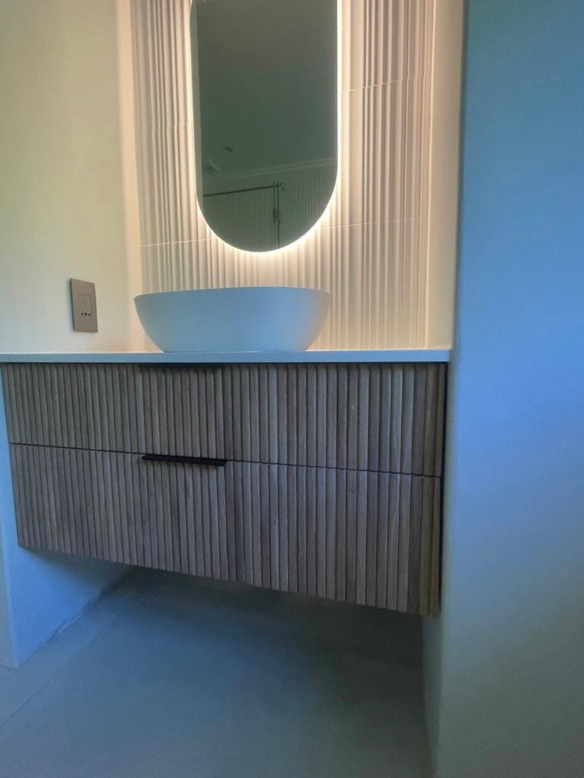 Ella Fluted Floating Vanity – La Vita Designs